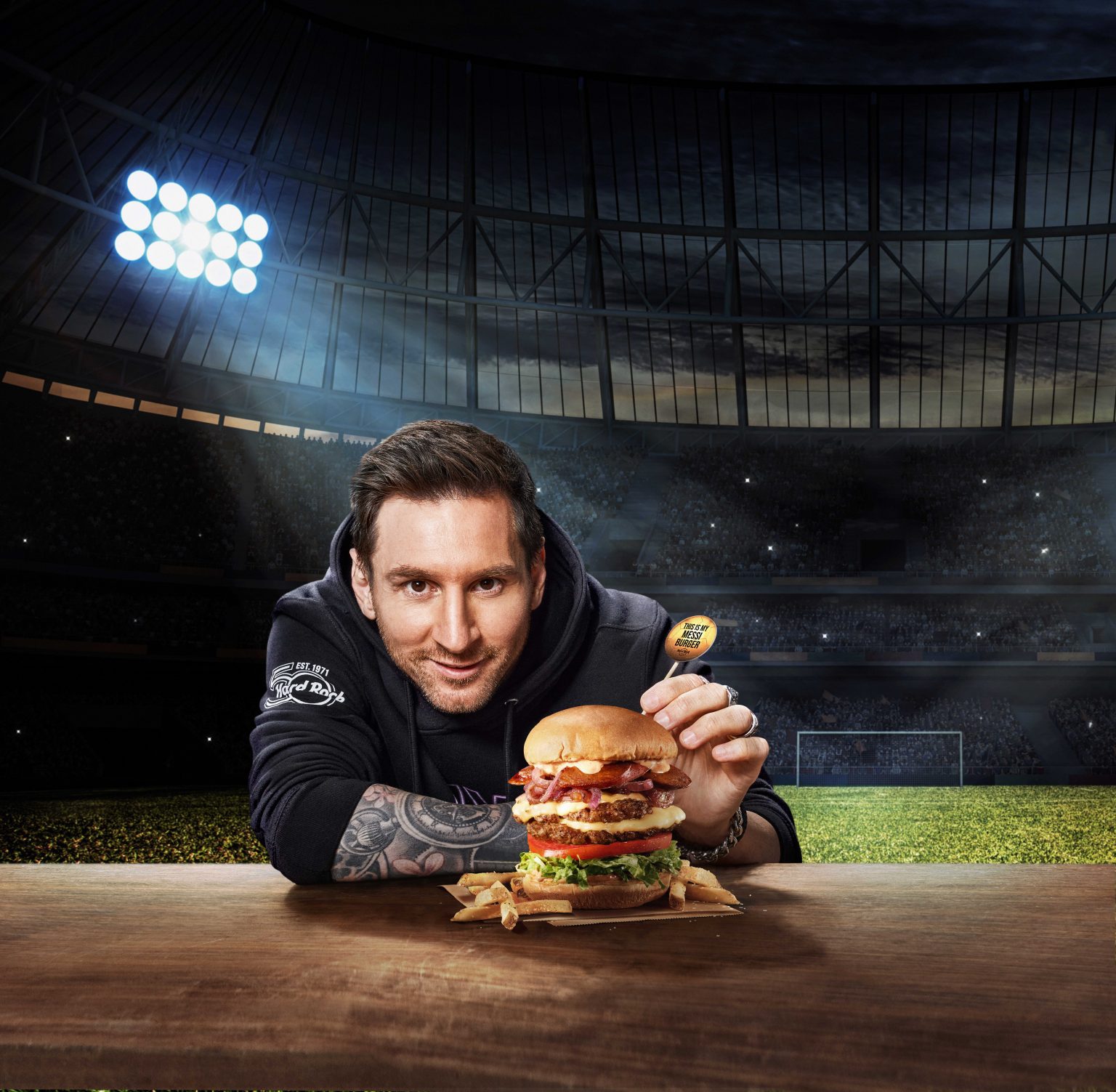 What to Eat Now: The Messi Burger at Hard Rock Cafe - Verge Magazine