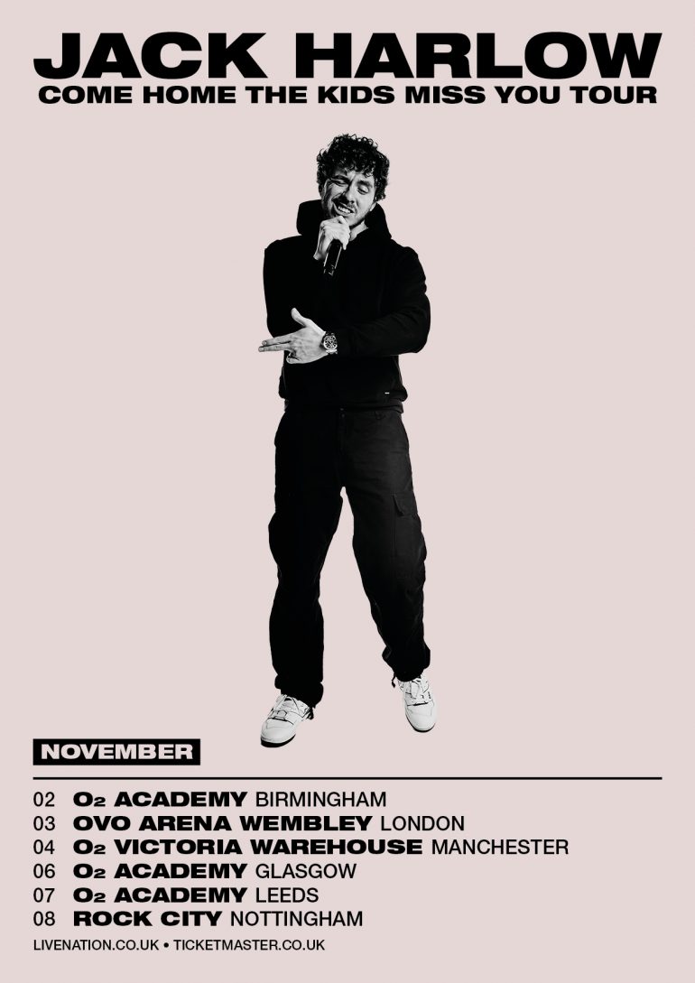 JACK HARLOW ANNOUNCES U.K. LEG OF HIS "COME HOME THE KIDS MISS YOU ...
