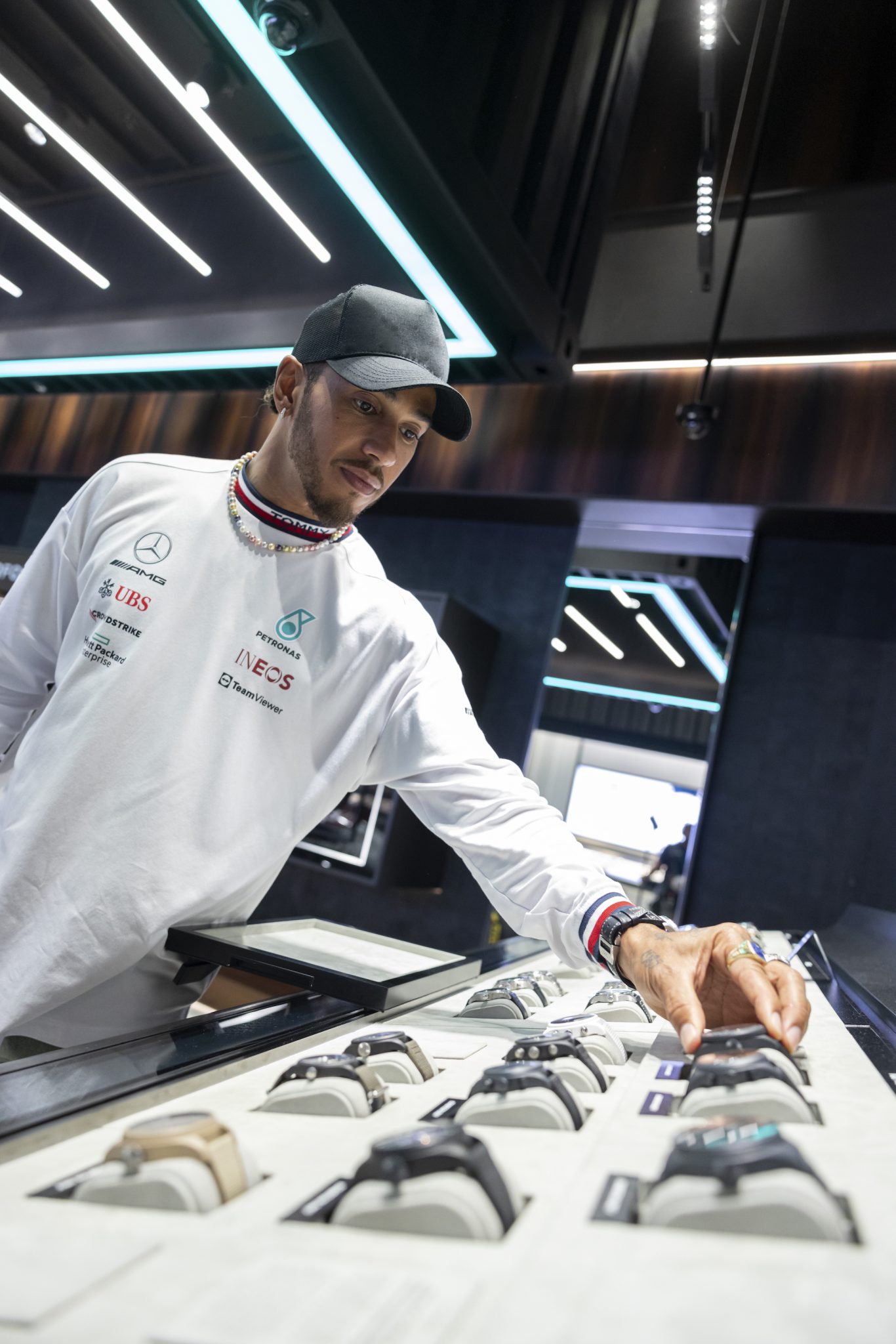 LEWIS HAMILTON MAKES A PIT STOP with IWC - Verge Magazine