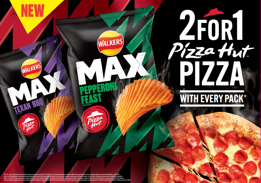 WALKERS MAX & PIZZA HUT LAUNCH TWO NEW FLAVOURS - Food