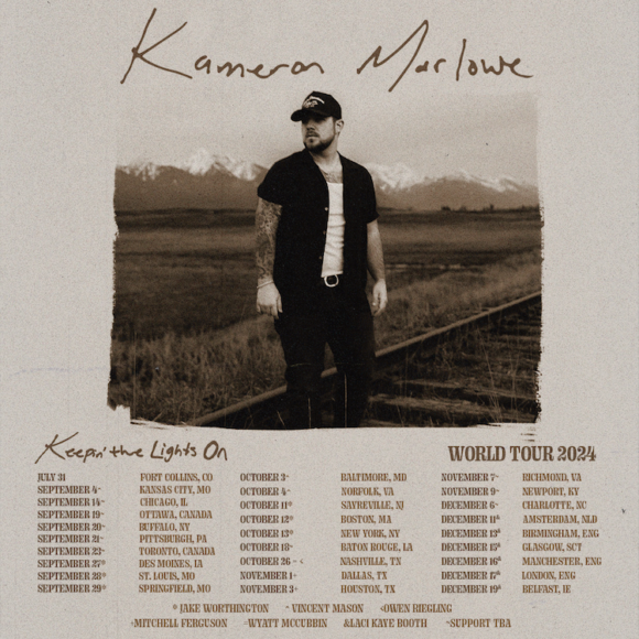 KAMERON MARLOWE ADDS SIX NEW INTERNATIONAL DATES TO KEEPIN' THE LIGHTS ...