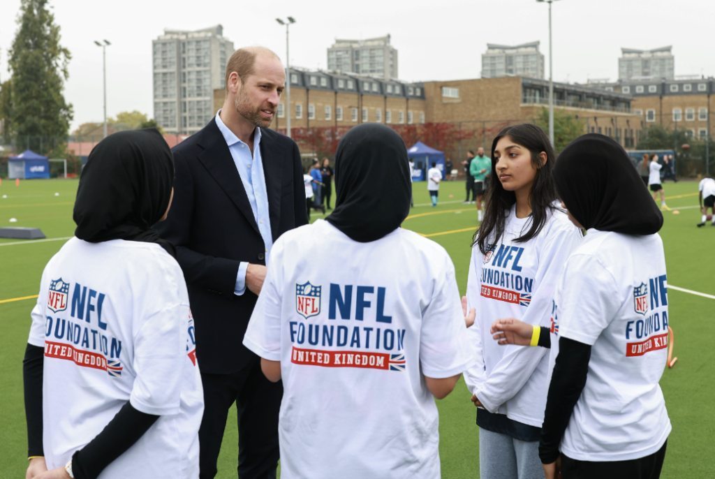 THE PRINCE OF WALES VISITS NFL FOUNDATION U.K. COMMUNITY EVENT IN ...