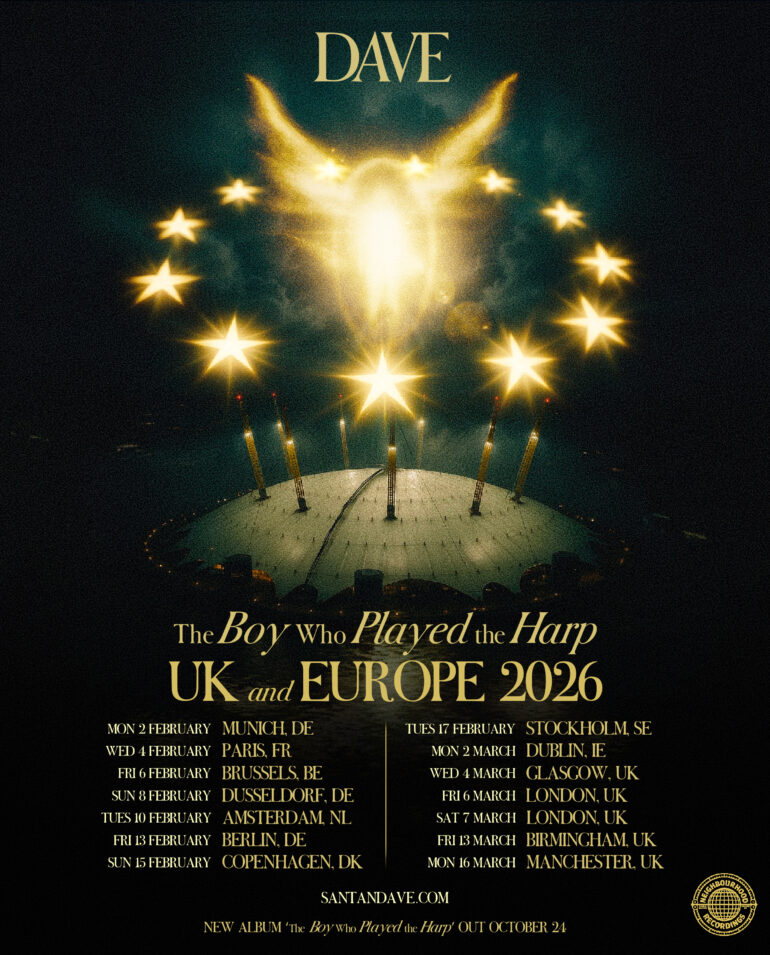 DAVE ANNOUNCES 'THE BOY WHO PLAYED THE HARP' 2026 EUROPEAN TOUR | THE ...