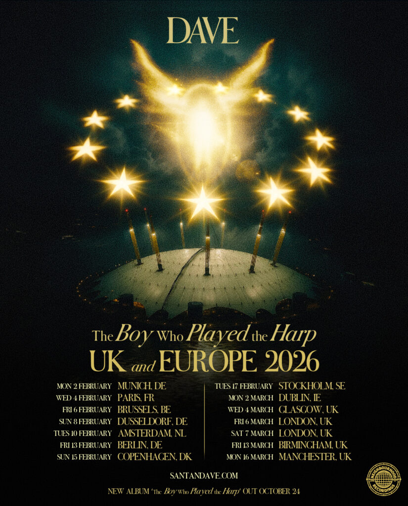 DAVE ANNOUNCES 'THE BOY WHO PLAYED THE HARP' 2026 EUROPEAN TOUR | THE ...