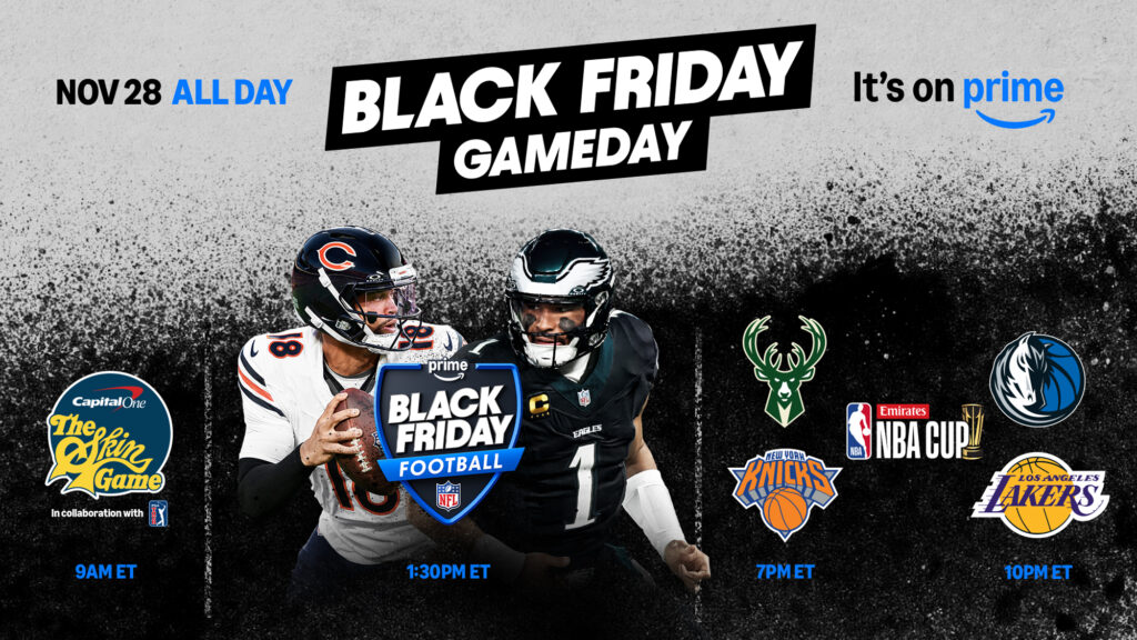 PRIME VIDEO TO STREAM EAGLES VS BEARS BLACK FRIDAY FOOTBALL GAME ...