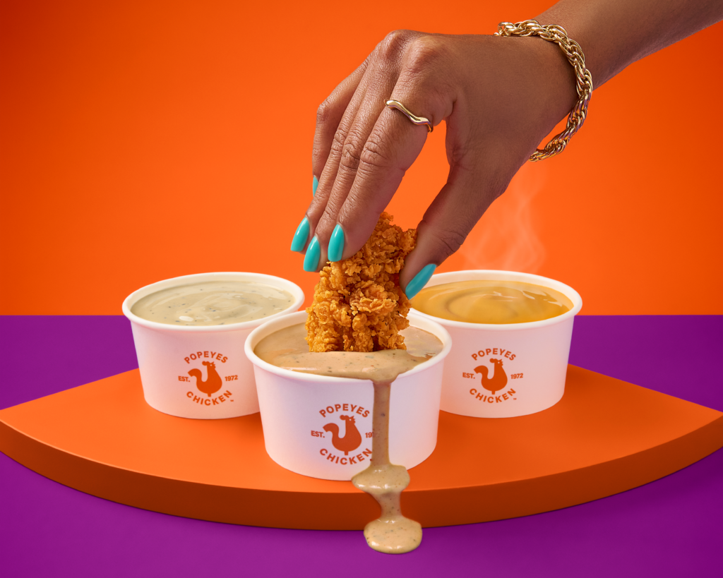 POPEYES UK LAUNCHES MEGA DIPS BIG DIPS SUPER SIZED SAUCES TAKE OVER