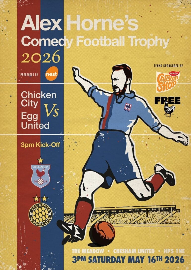 ALEX HORNE’S COMEDY FOOTBALL TROPHY 2026 RETURNS WITH BIRDS EYE AND ...