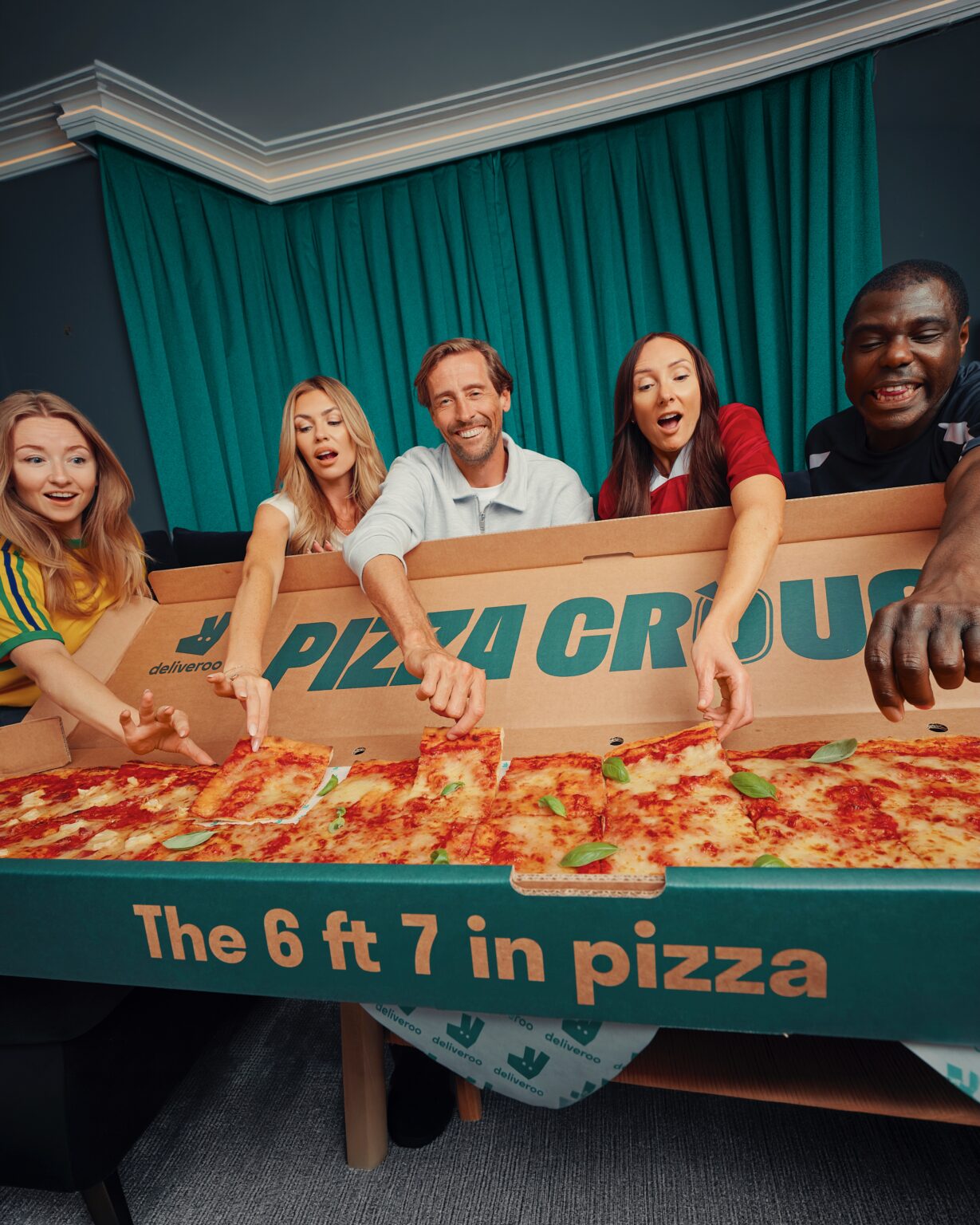 DELIVEROO UNVEILS GIANT 6FT 7IN “PIZZA CROUCH” FOR ENGLAND & SCOTLAND ...